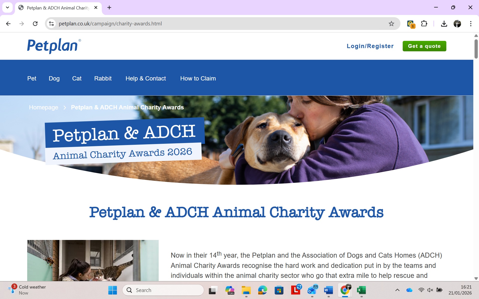Celebrating Compassion: Vote for the GSPCA at the ADCH & Petplan ...