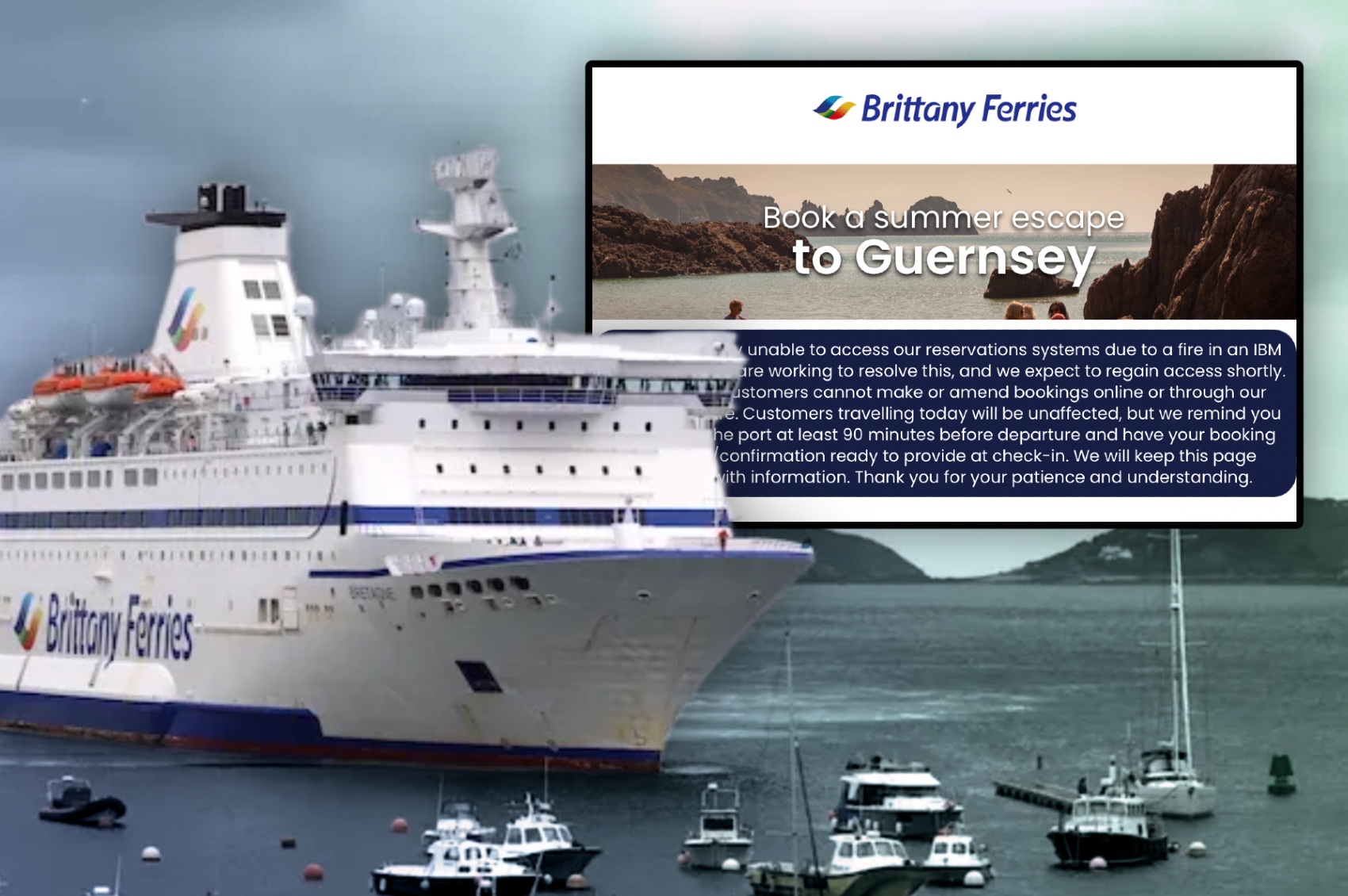 Brittany Ferries online outage lasting longer than expected - Bailiwick ...